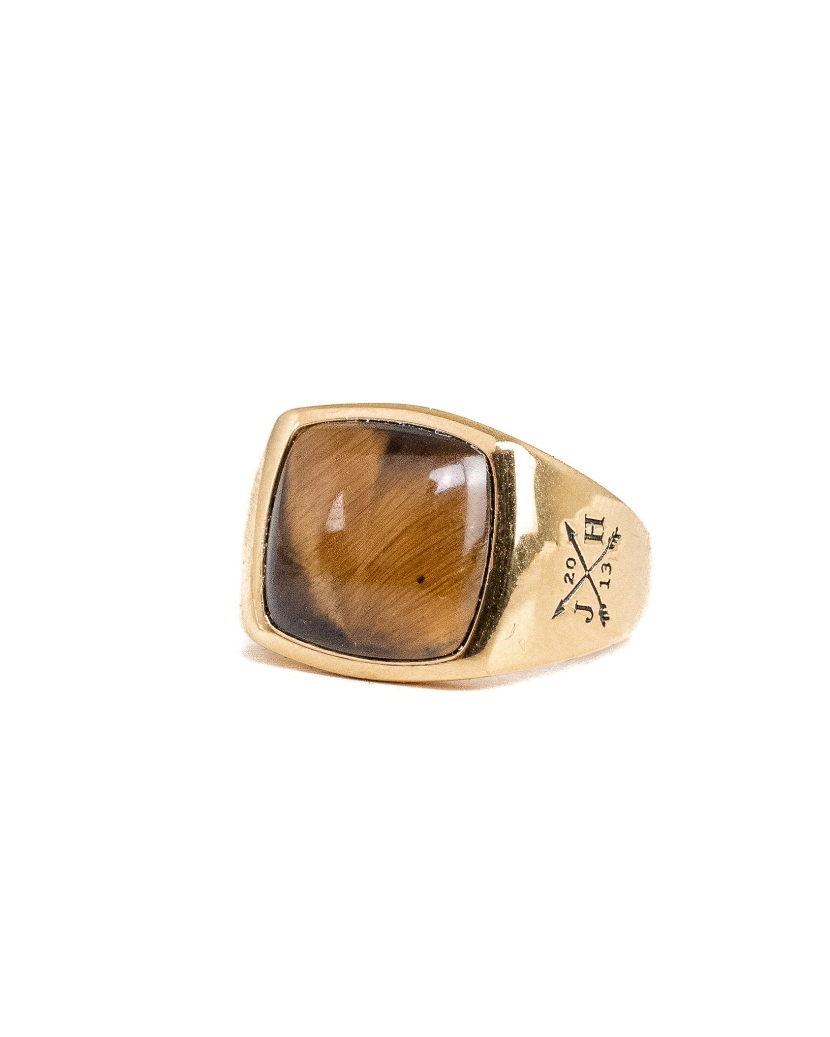Jernhest - Mike Gold - Ring med sten – jhstore.se