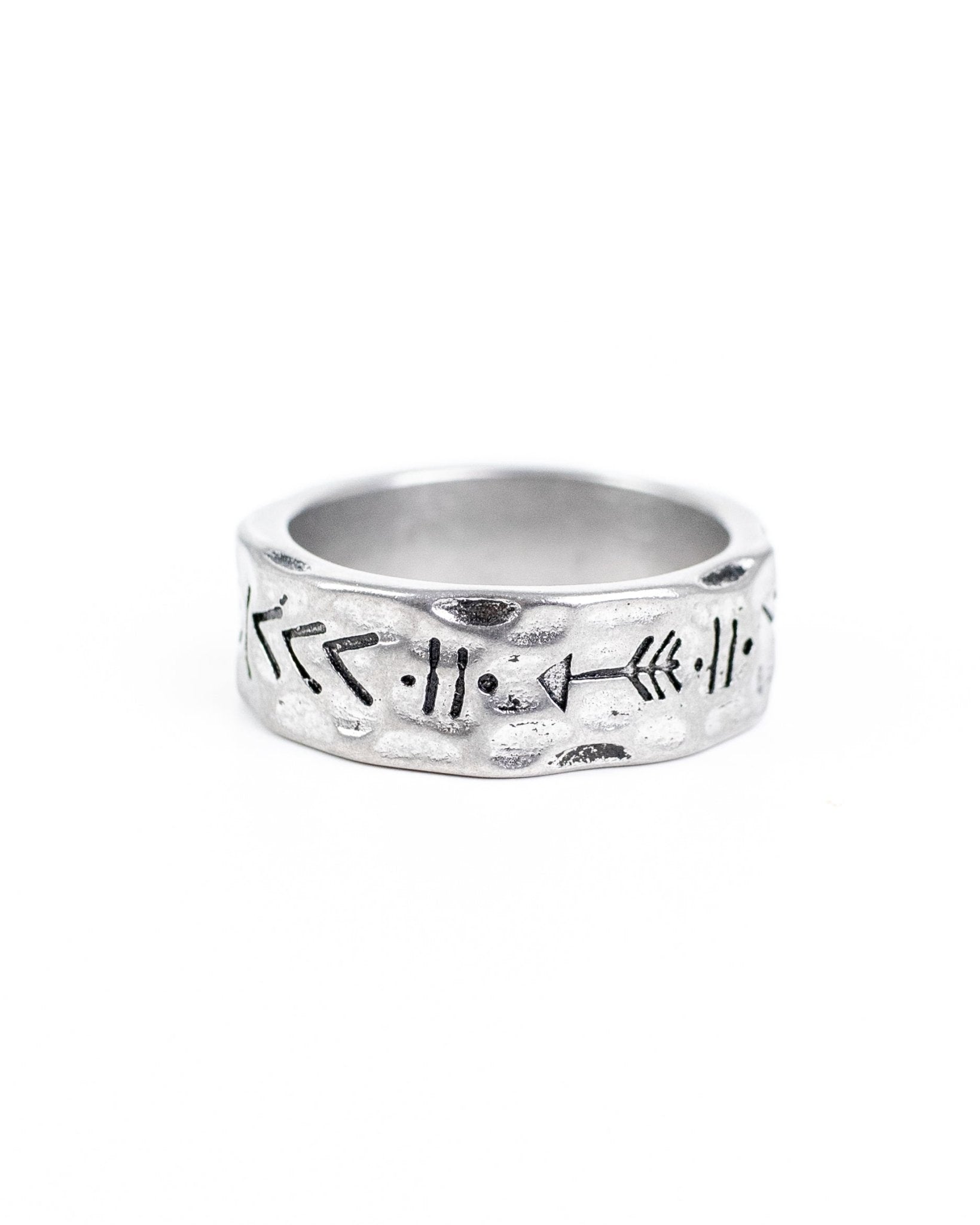 Jernhest - Ring Med Symboler - Fred – jhstore.se