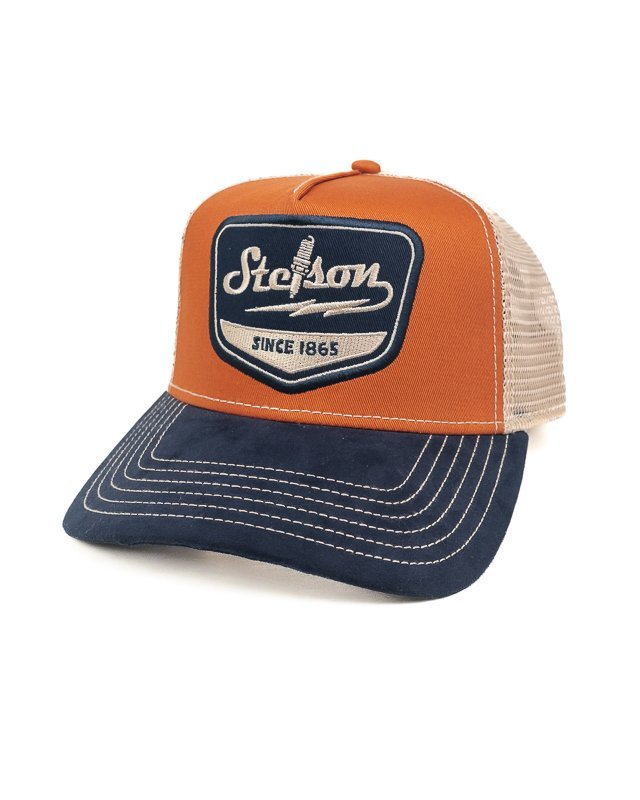 Stetson - Trucker Cap with Spark Plug - Spark - Rust – jhstore.se